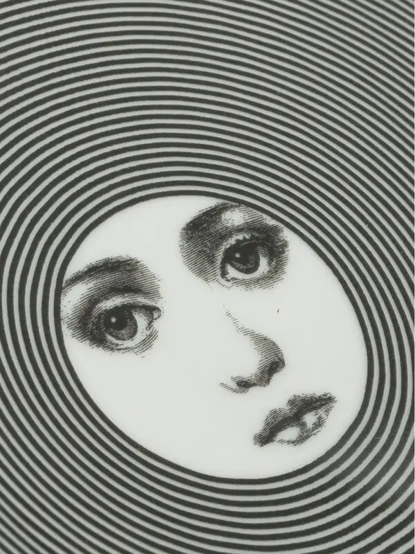 FORNASETTI Striped Plate - Black