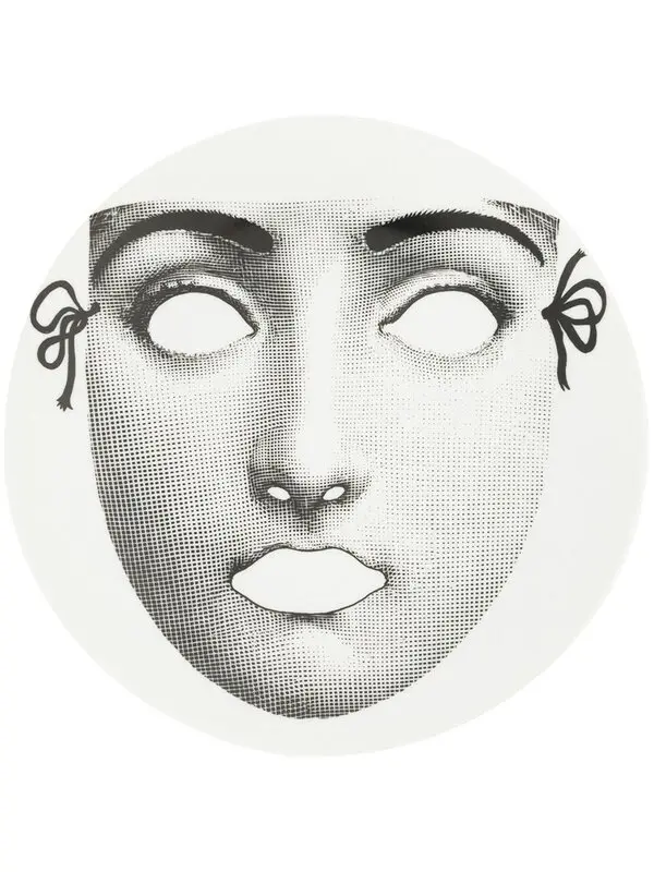 FORNASETTI Mask Plate - Black