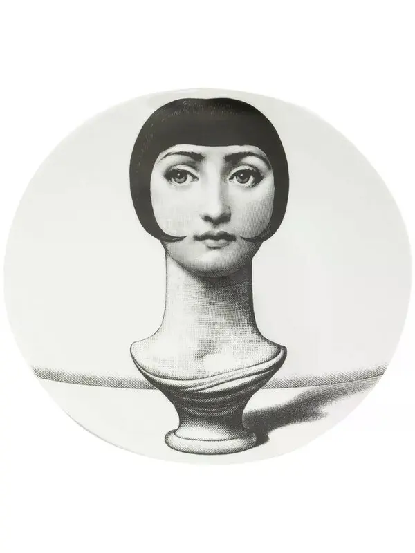 FORNASETTI Tema E Variazioni Wall Plate - White