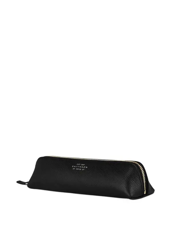 Smythson Panama Pencil Case - Black