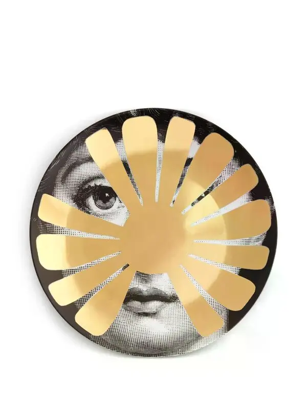 FORNASETTI Tema E Variazioni Wall Plate - Yellow