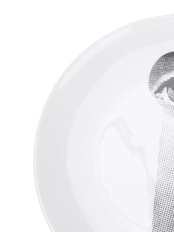 FORNASETTI Lina Cavalieri-print Wall Plate - White