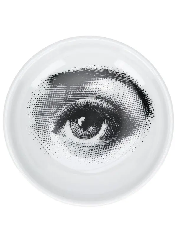 FORNASETTI Lina Cavalieri-print Trinket Tray - White