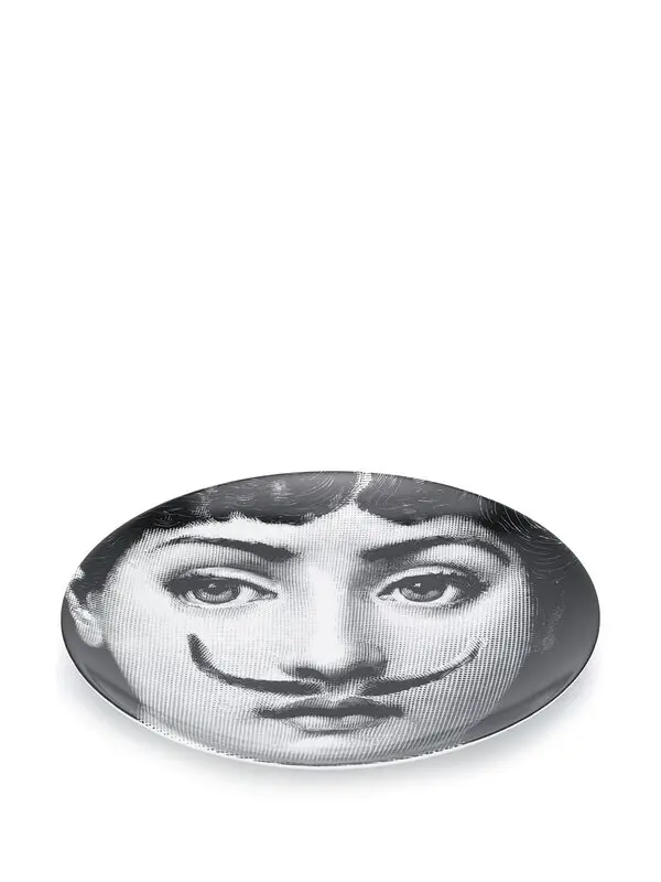 FORNASETTI Lina Cavalieri-print Wall Plate - Black