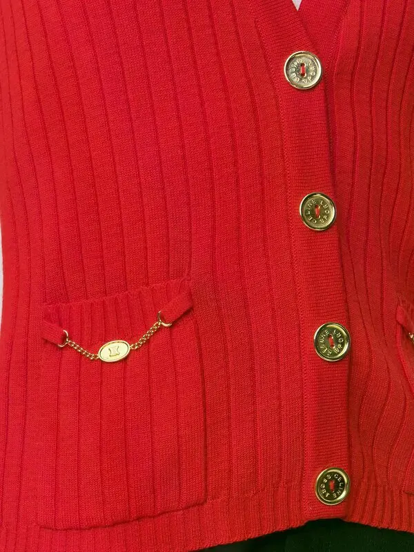 Celine 1980s Ribbed Knit Vest