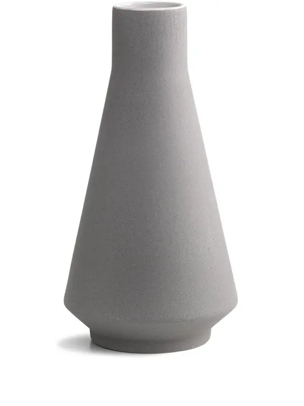 KARAKTER Geometric-shaped Ceramic Vase - Grey