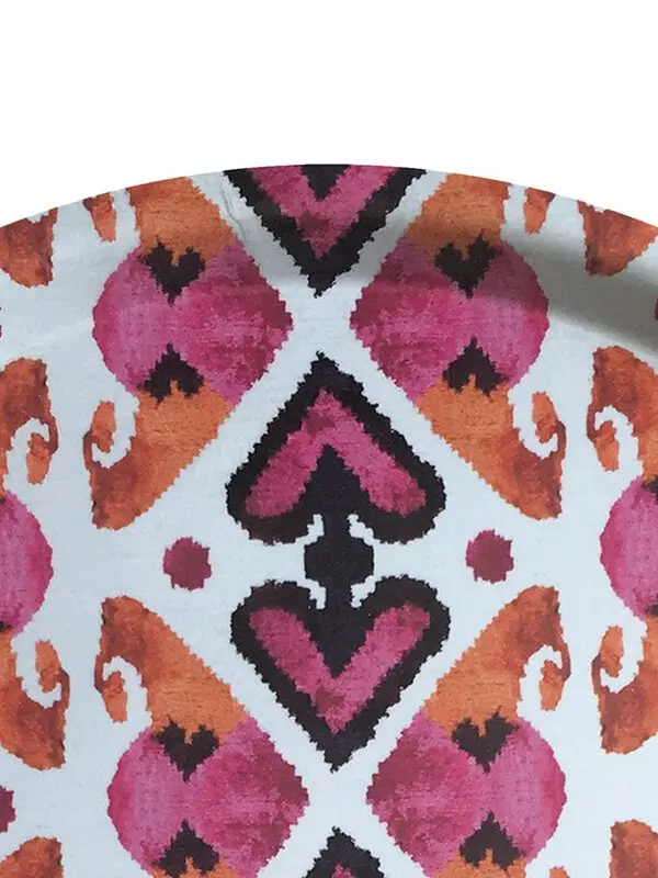 LES-OTTOMANS Ikat Wooden Tray