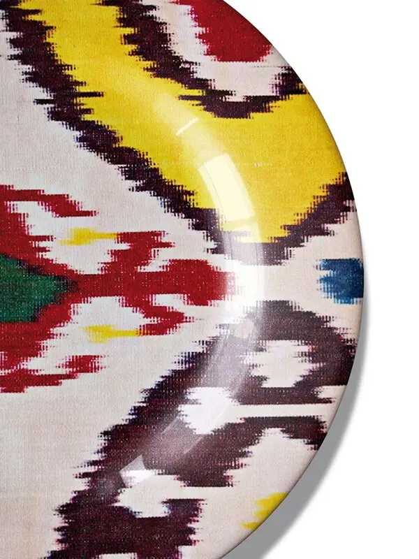 LES-OTTOMANS Ikat Ceramic Plate