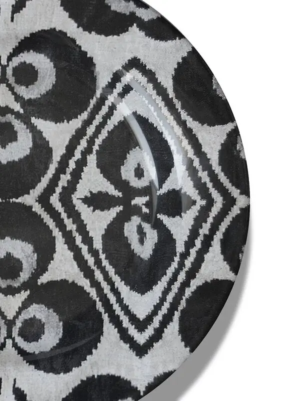 LES-OTTOMANS Ikat Ceramic Plate
