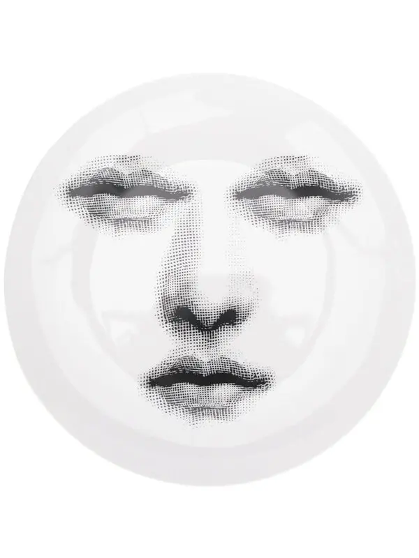 FORNASETTI Eyes And Lips Print Plate - White