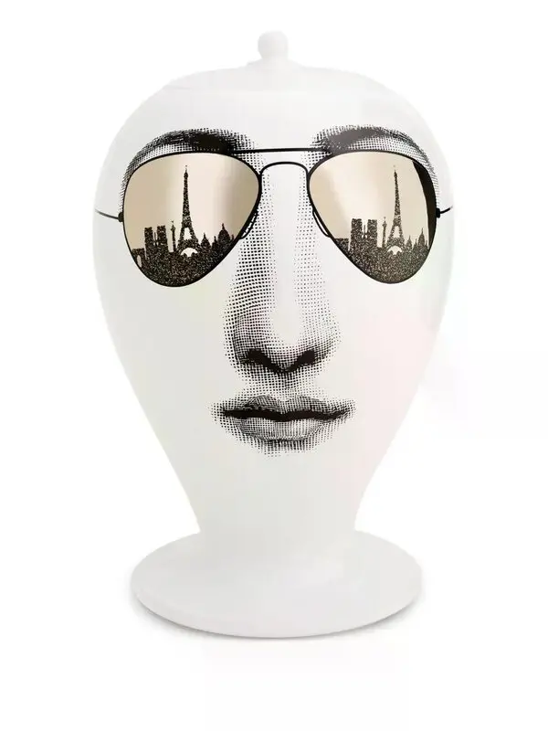 FORNASETTI Paris Tour' Vase - White