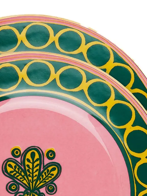 La DoubleJ Pineapple Rosa Dessert Plates