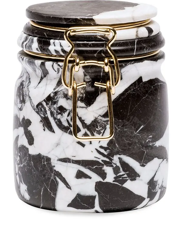 EDITIONS MILANO Miss Marble Grand Antique Jar - Black