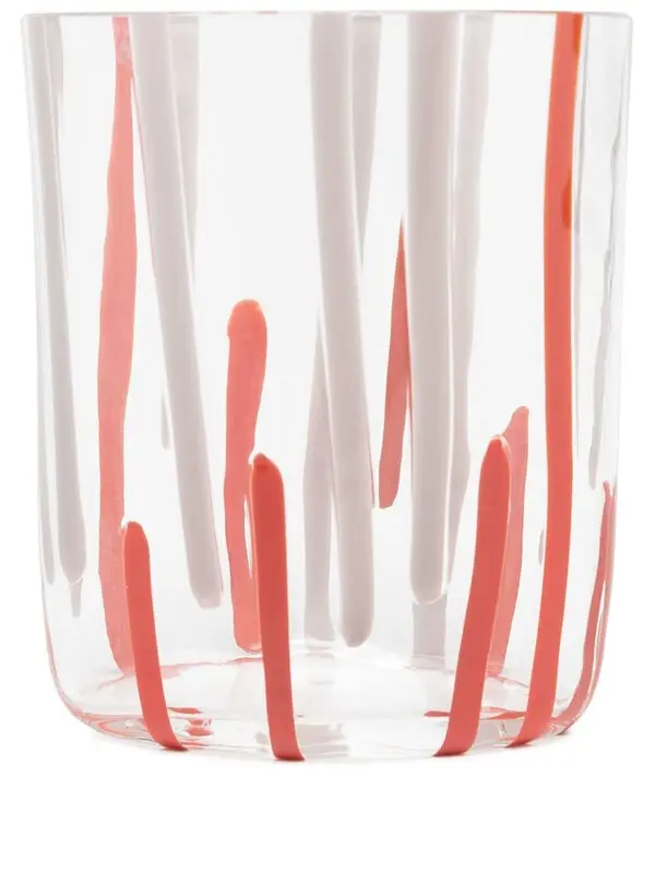 CARLO MORETTI Abstract Stripe Print Glass - White