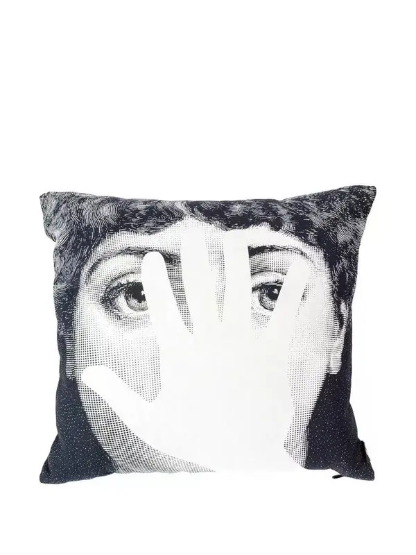 FORNASETTI Mano Photograph-print Cushion - White
