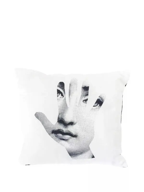 FORNASETTI Mano Photograph-print Cushion - White