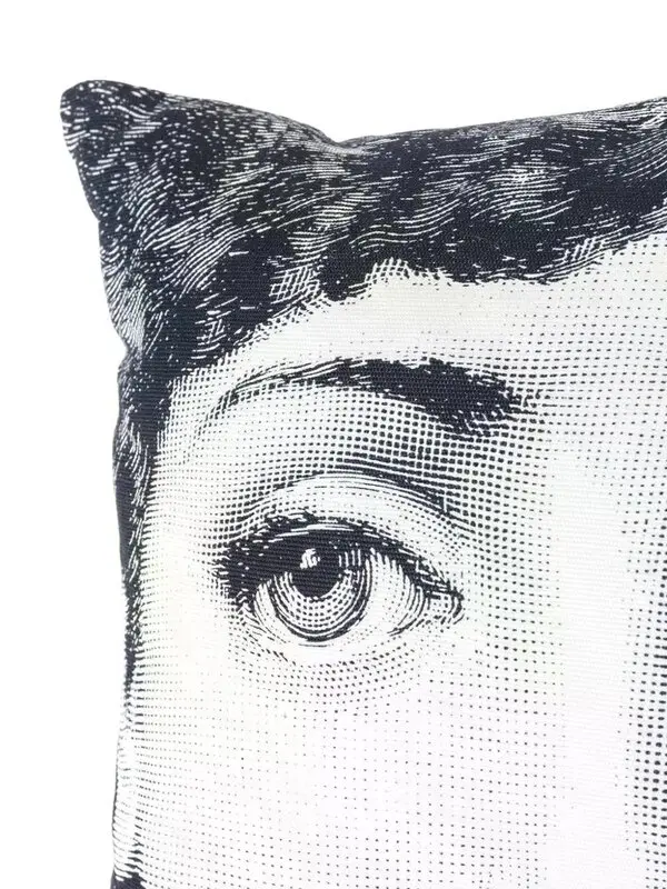 FORNASETTI Silenzio Photograph-print Cushion - White