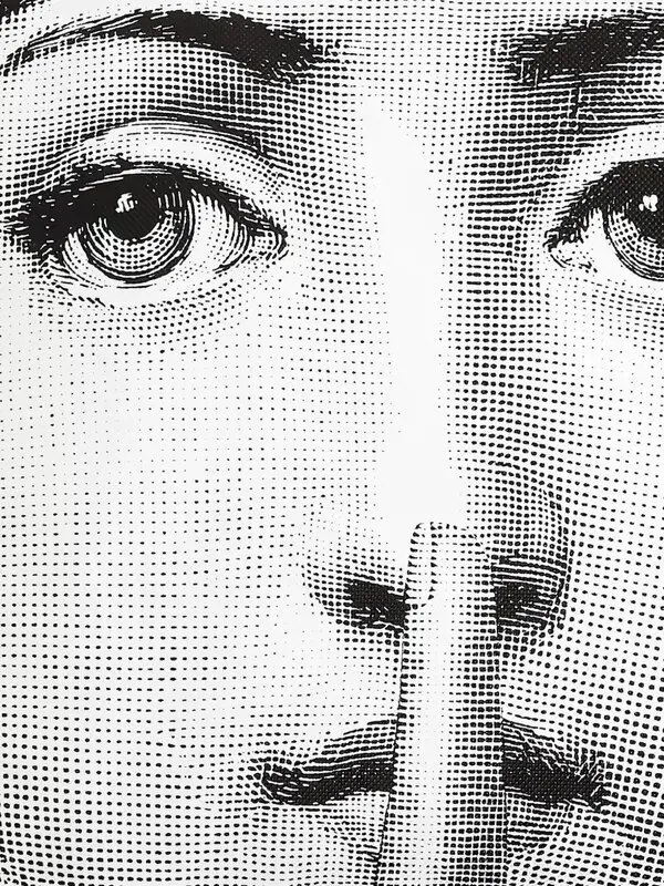 FORNASETTI Silenzio Photograph-print Cushion - White