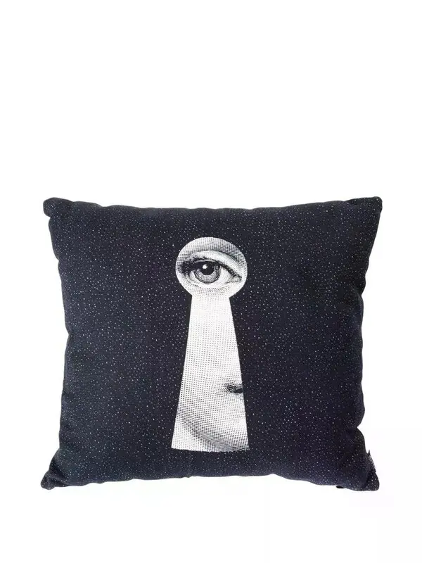 FORNASETTI Chiave E Serratura Graphic-print Cushion