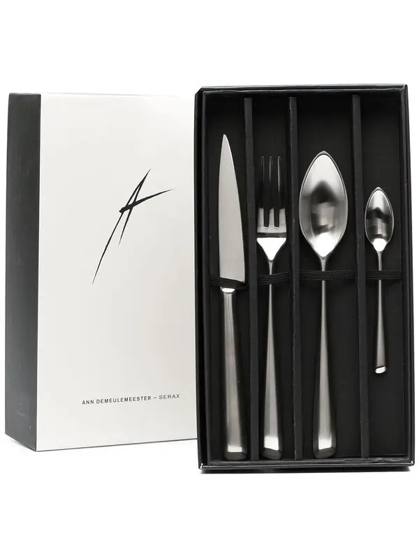 ANN DEMEULEMEESTER 24-piece Cutlery Box Set - Silver