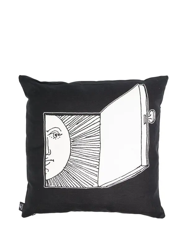 FORNASETTI Pills 900 Pillow Case - Black