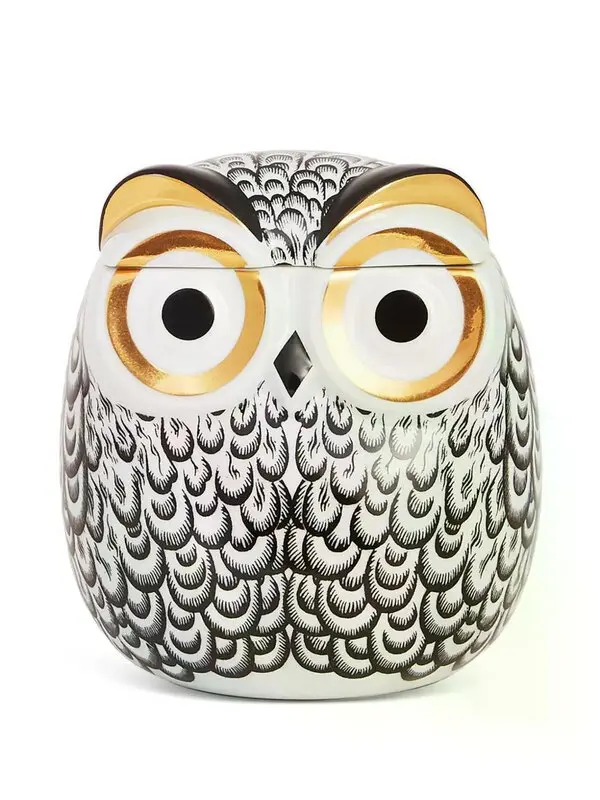 FORNASETTI Owl-motif Jar