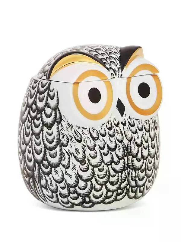 FORNASETTI Owl-motif Jar