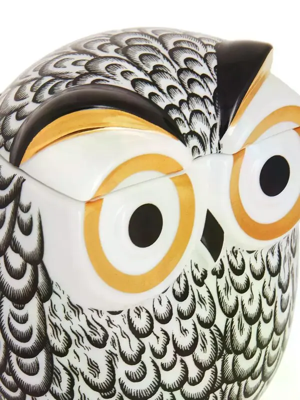 FORNASETTI Owl-motif Jar