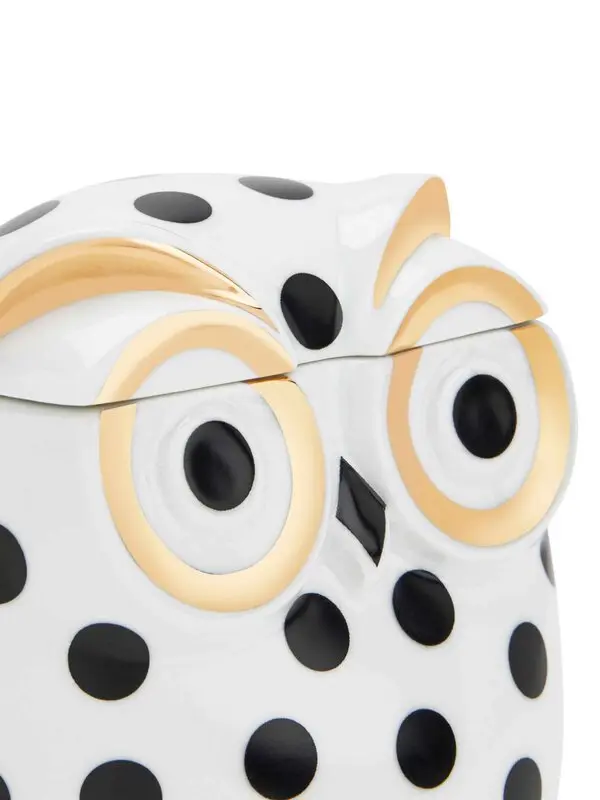 FORNASETTI Civetta Impallinata Porcelain Jar