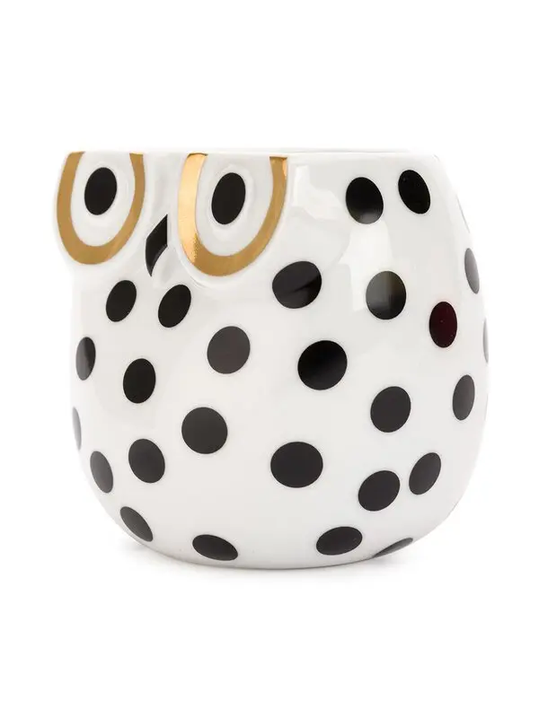 FORNASETTI Civetta Impallinata Porcelain Jar