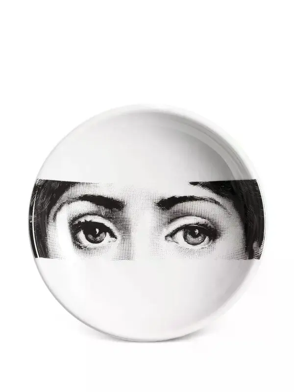 FORNASETTI Face-print Ashtray - White