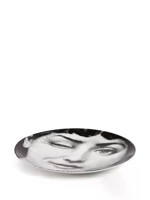 FORNASETTI Tema E Variazioni N.130 Decorative Plate - Black