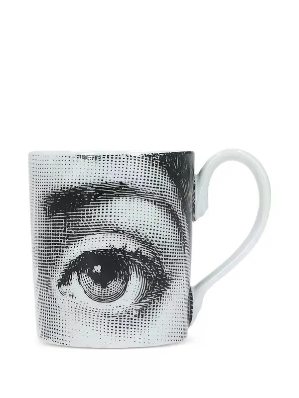 FORNASETTI Printed Mug - White