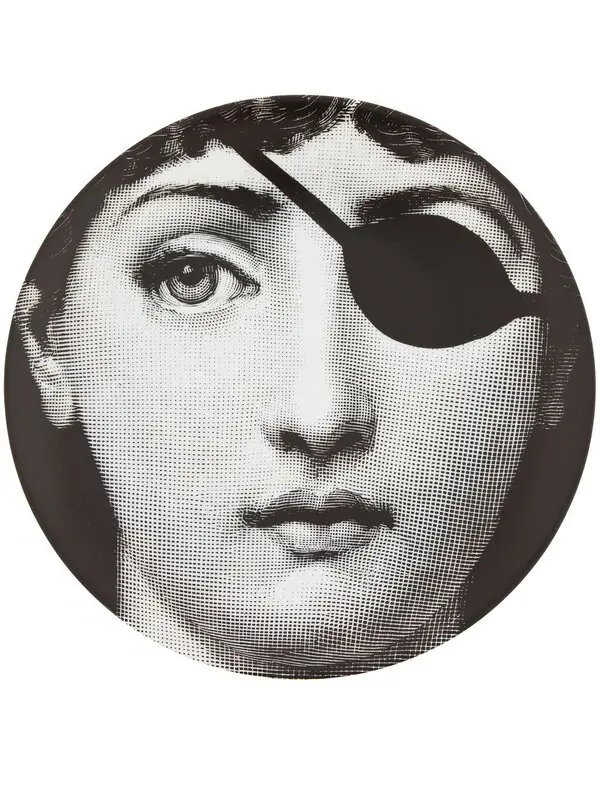 FORNASETTI Plate - Black