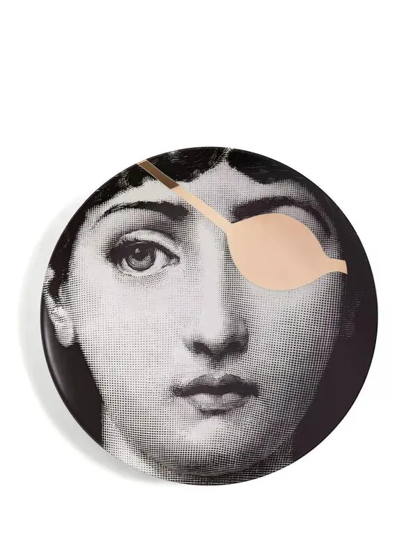 FORNASETTI Tema E Variazioni N. 8 Wall Plate - Black