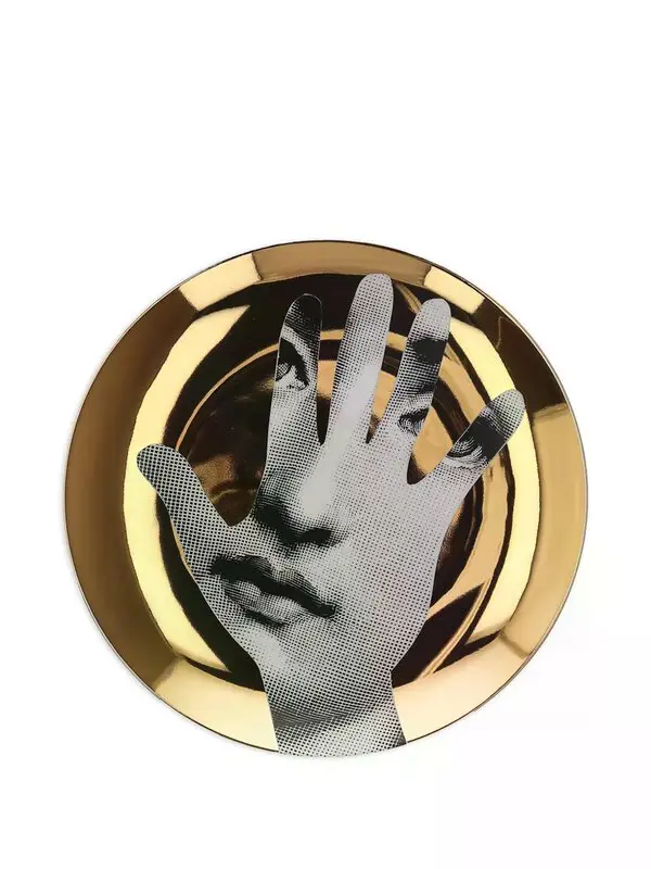FORNASETTI Tema E Variazioni N.15 Plate - Gold