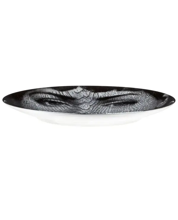 FORNASETTI Face Print Plate - Black