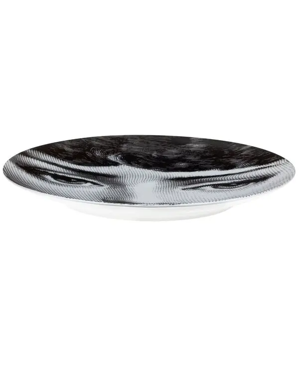 FORNASETTI Face Print Plate - White