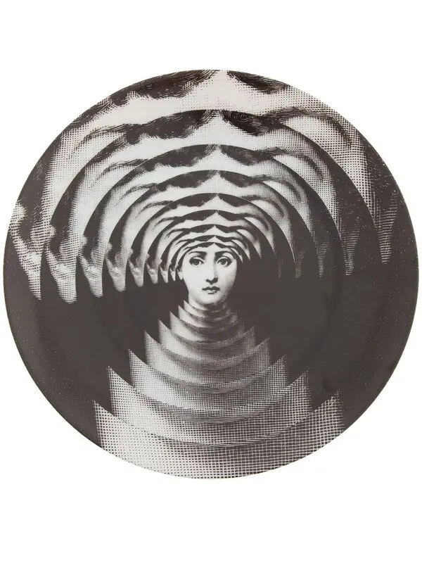 FORNASETTI Plate - Black