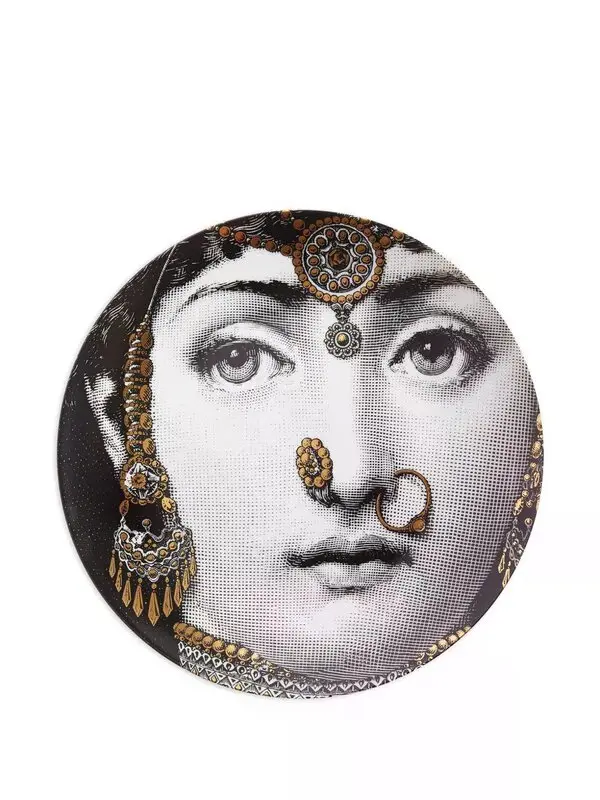 FORNASETTI Tema E Variazioni N. 228 Wall Plate - Black