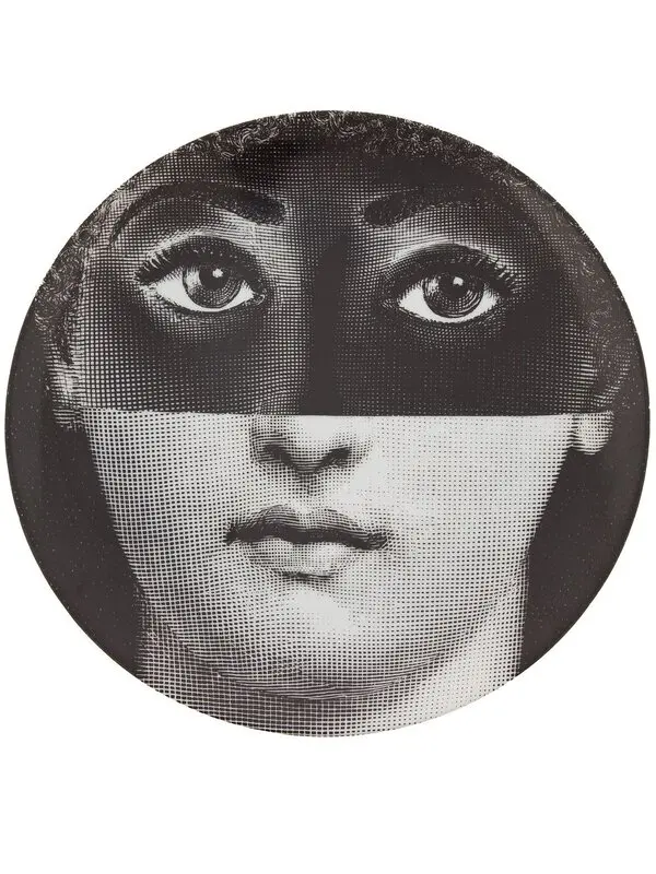 FORNASETTI Plate - Black