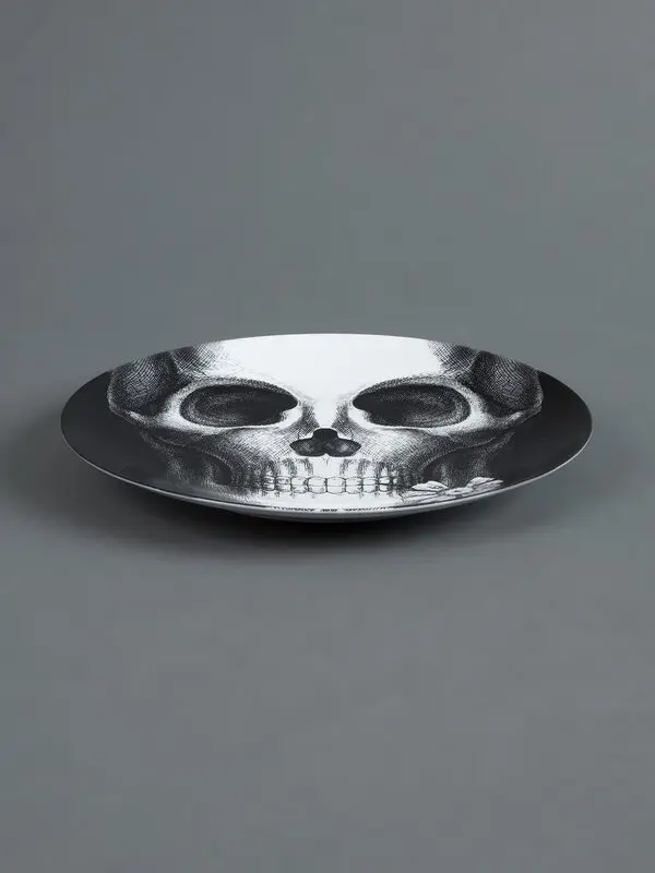 FORNASETTI Skull Plate - Black