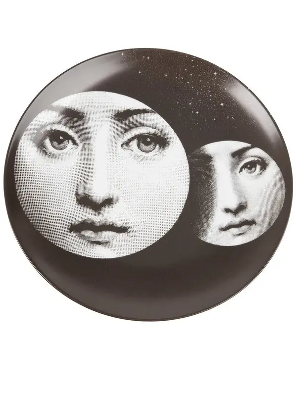 FORNASETTI Plate - Black