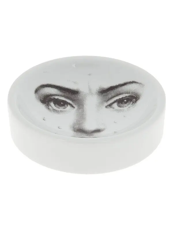 FORNASETTI Face Print Ashtray - White
