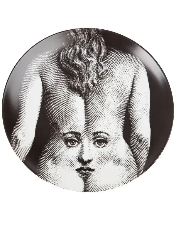 FORNASETTI Plate - Black