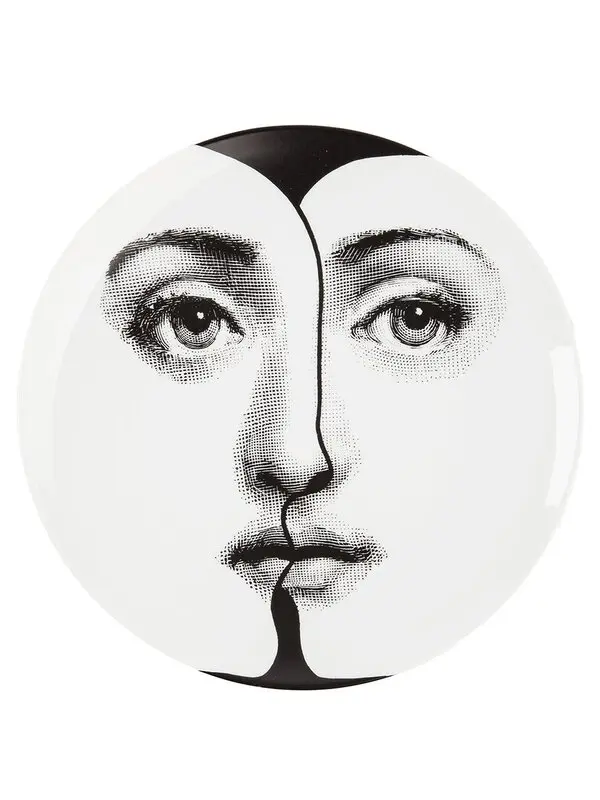 FORNASETTI Double Face Plate - Black