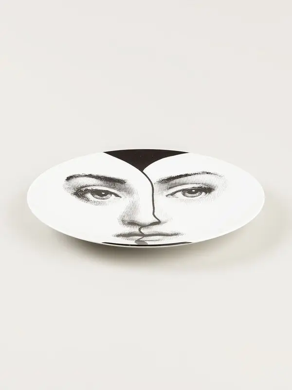 FORNASETTI Double Face Plate - Black
