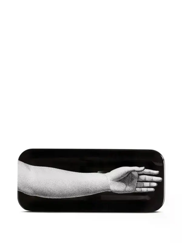 FORNASETTI Mano Flat Tray - Black