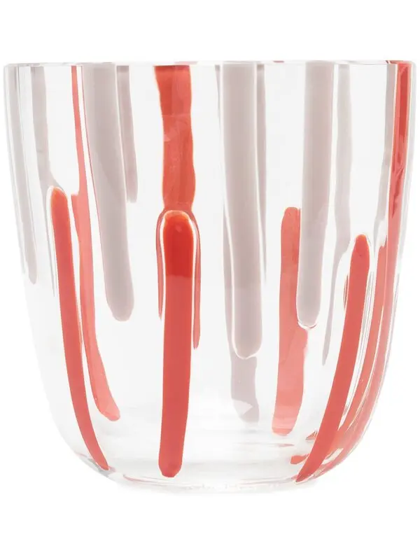 CARLO MORETTI Abstract Stripe Print Glass - White