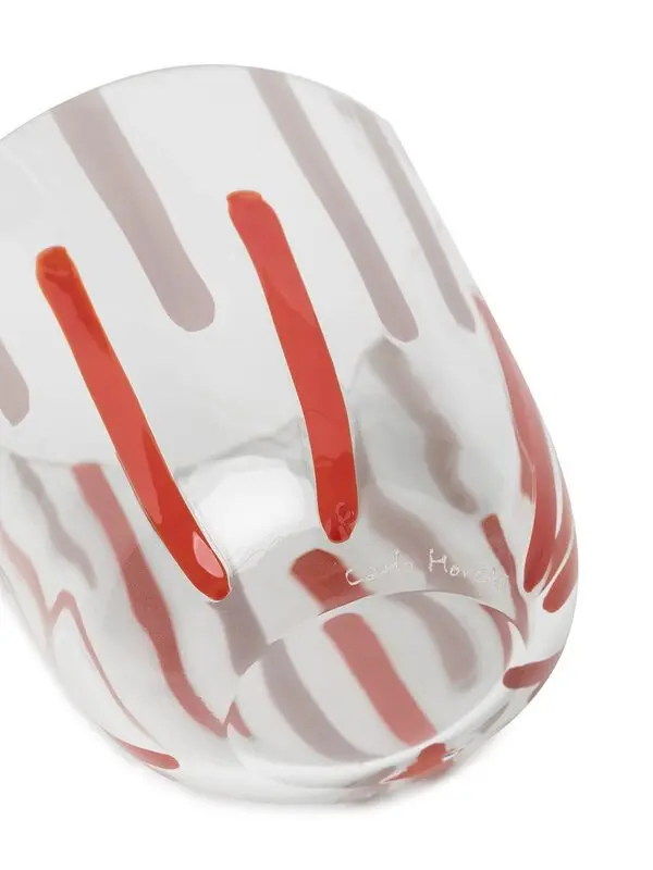 CARLO MORETTI Abstract Stripe Print Glass
